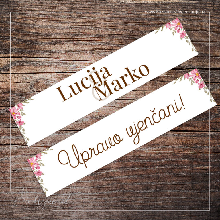 Tablice za auto 18048 - Pozivnice za vjenčanje